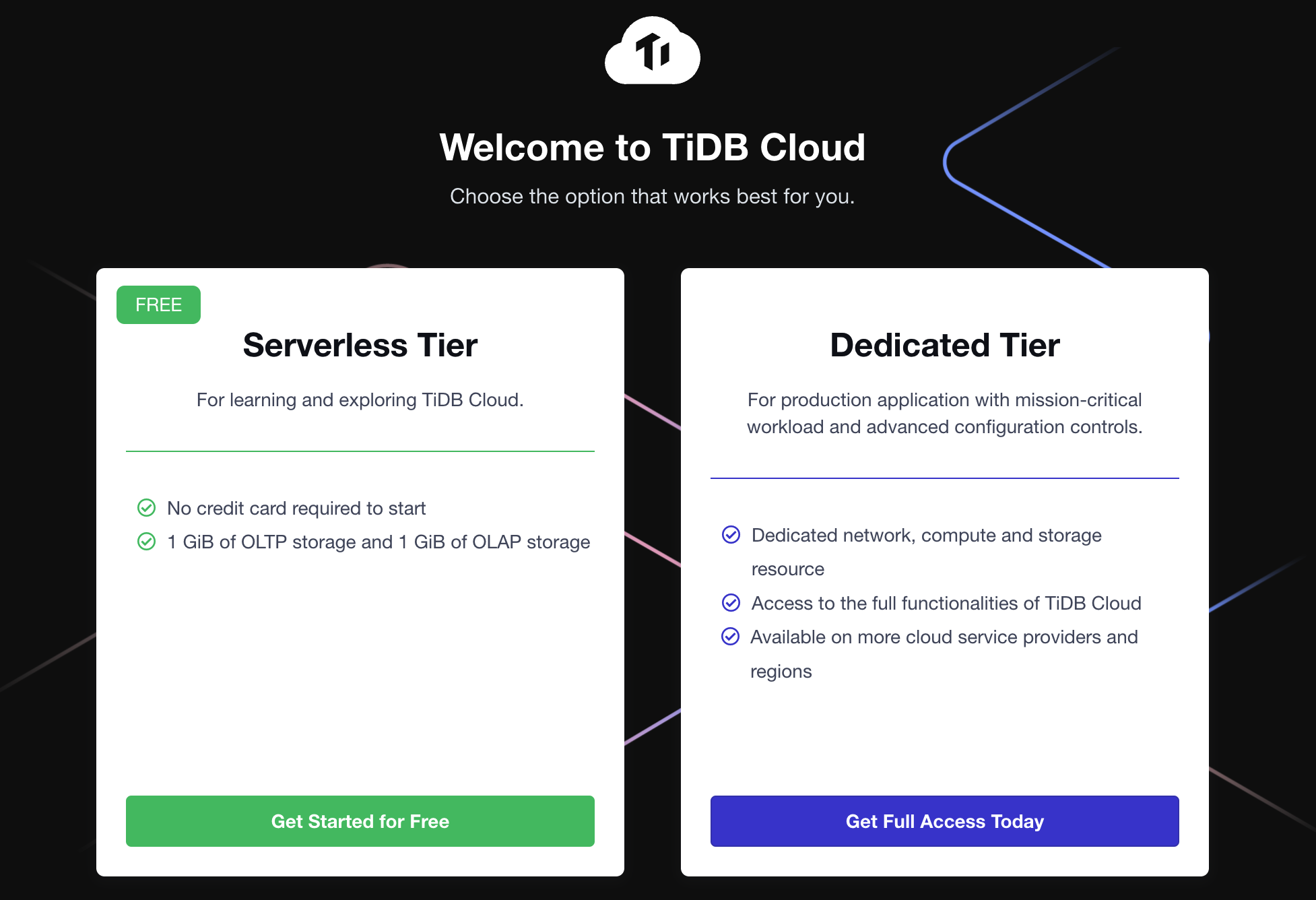 业界首个 HTAP Serverless DB，PingCAP 发布 TiDB Cloud Serverless Tier | 极客公园